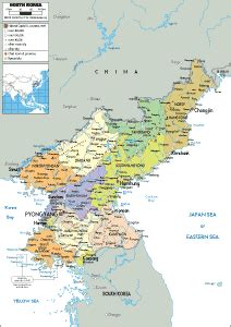 North Korea Map Road Worldometer