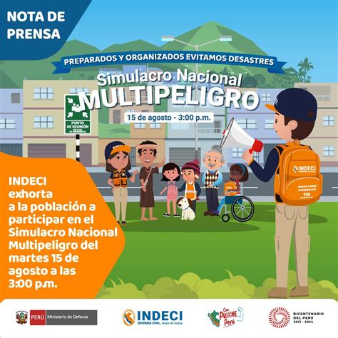 Simulacro nacional multipeligro 2023 cuándo y a qué hora se realizará