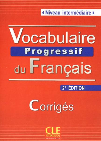 Vocabulaire Progressif Du Francais 2eme Edition Intermediaire