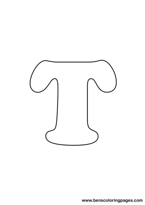 Free Letter T Coloring Page