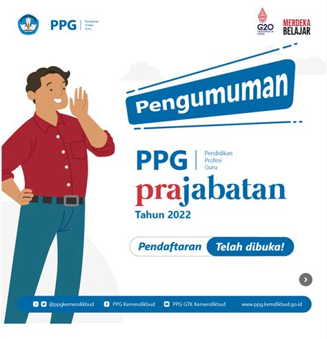 Pengumuman Seleksi Calon Mahasiswa PPG Prajabatan Tahun 2022