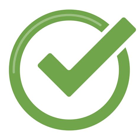 Green Tick Checkbox Illustration Isolated Png