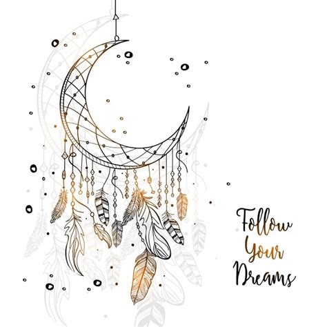 Moon Dreamcatcher Drawing At PaintingValley Explore Collection Of