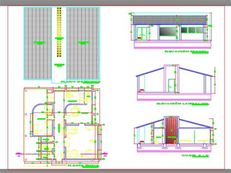 Proyecto Posta Sanitaria En AutoCAD Librería CAD