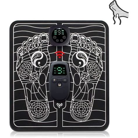 Masseur De Pieds Électrique Ems Avec Usb Recharger Tapis Électrique