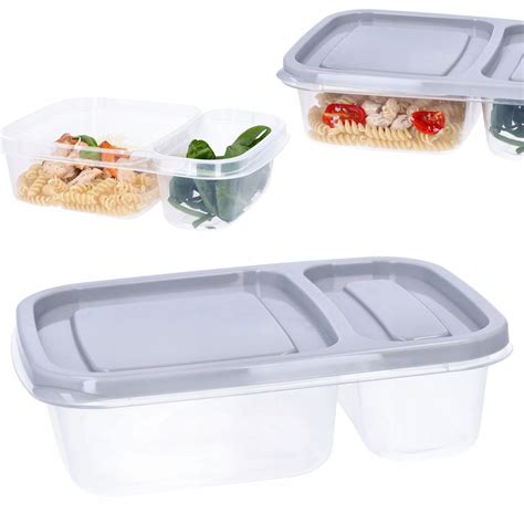 Pojemnik plastikowy dzielony na żywność 0 75 l Nice Stuff Sklep