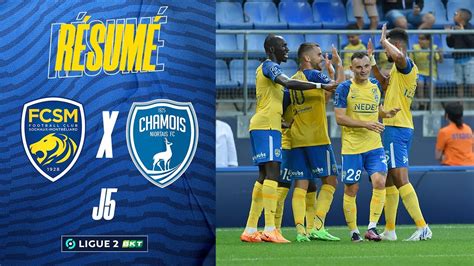 Le résumé de FCSM Chamois Niortais 5e journée de Ligue 2 BKT YouTube