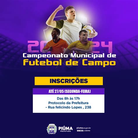 Inscrições abertas para o Campeonato Municipal de Futebol de Campo