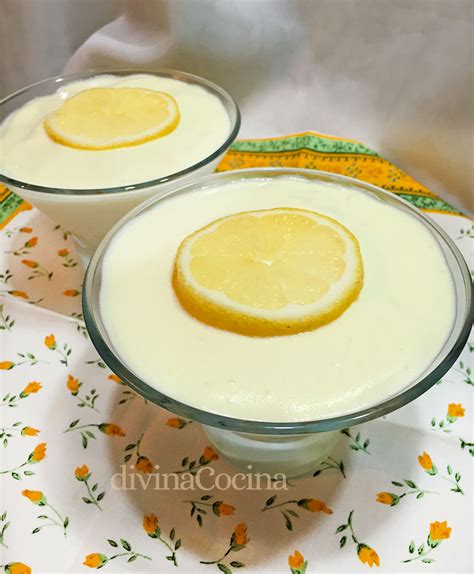 Receta de Mousse de limón fácil y rápida sin huevo Divina Cocina