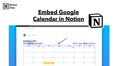 How To Embed Google Calendar In Notion Notion Tour