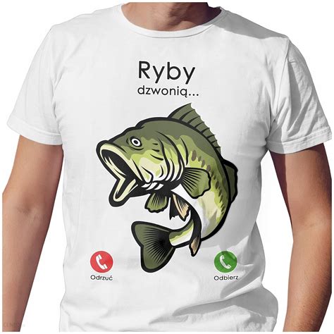 Koszulka T shirt Ryby Dzwonią Muszę Iść S Jakość Ceny i opinie Ceneo pl