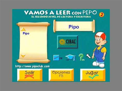 Aprende A Leer Con Pipo Pc S Labas Castellano Youtube