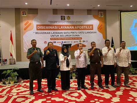 Kanwil Kemenkumham Babel Siap Layani Apostille Legalisasi Dokumen Luar
