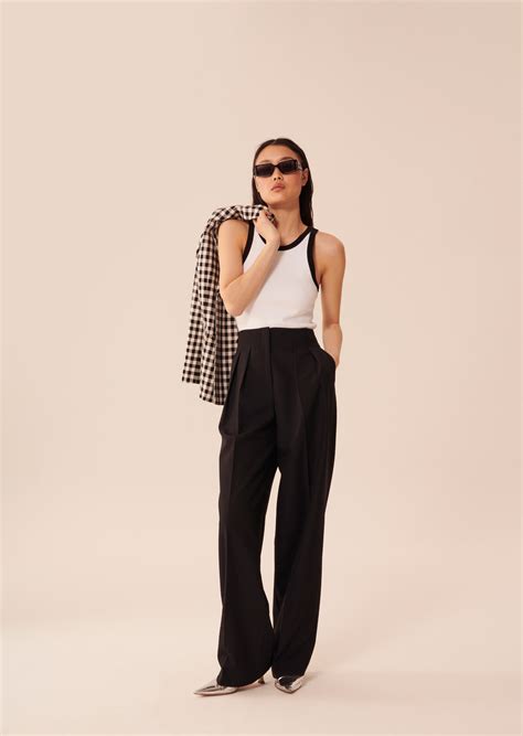 Black Parigi Trousers In Cold Wool Tara Jarmon