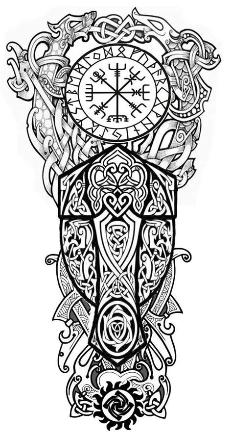 Vegvisir Viking Compass Norse Runic Symbol Of Protection Viking