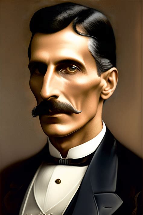 Lexica Nikola Tesla As Realistic Portrait
