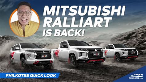 Mitsubishi Ralliart Is Back Montero Sport Strada Philkotse Quick