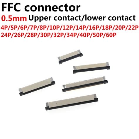 Prise De C Ble Plat FPC FDavid 0 5mm 50 Broches 4P 6P 8P 10P 12P Png