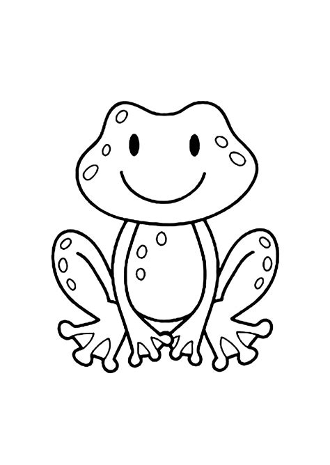 Kleurplaat Kleurplaten Grenouille Coloriage Kikker Frosch Imprimer