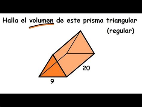 Volumen De Un Prisma Triangular Regular YouTube