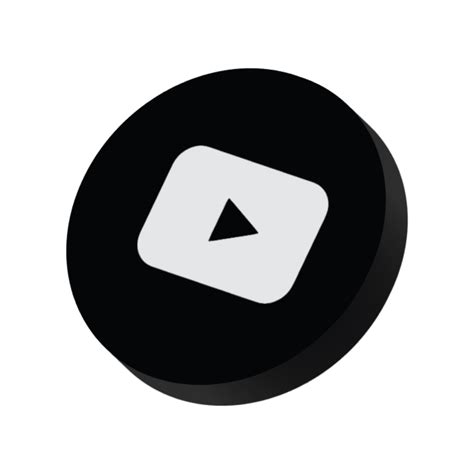 3d Youtube Logo Icono Aislado En Transparente Antecedentes 45872296 PNG