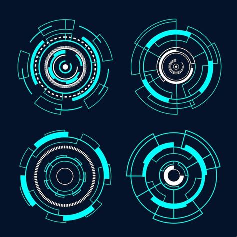 Dise O De Vector De Hud De Tecnolog A De Interfaz Futurista De C Rculo