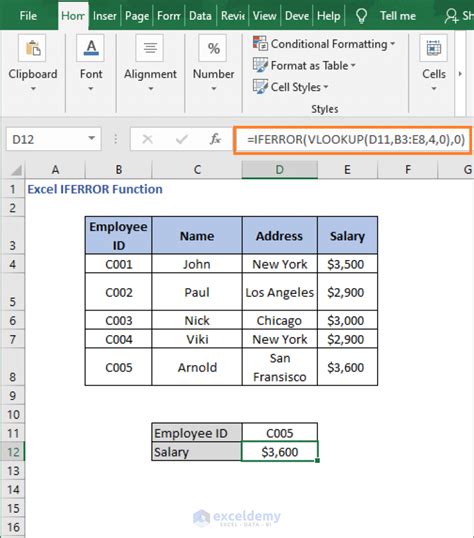 How To Use IFERROR Function In Excel 3 Examples ExcelDemy