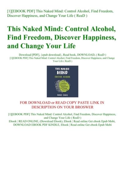 Ebook Pdf This Naked Mind Control Alcohol Find Freedom Discover