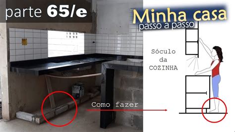 65 e SÓCULO Como fazer base do armário e pia da cozinha YouTube