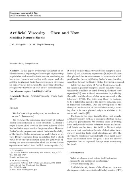 pdf artificial viscosity then and now