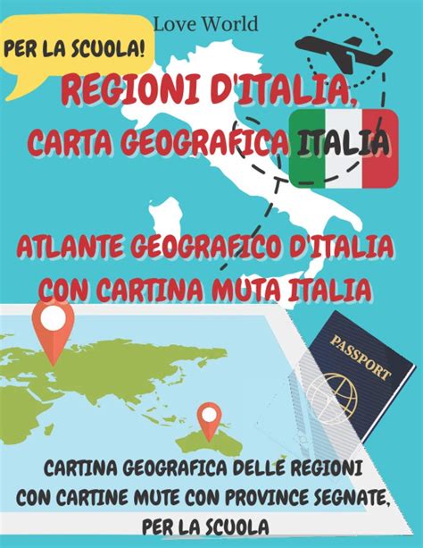 Buy Regioni D Italia Carta Geografica Italia Atlante Geografico D