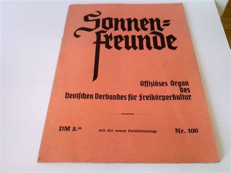 Sonnenfreunde Offizielles Organ des Deutschen Verbandes für