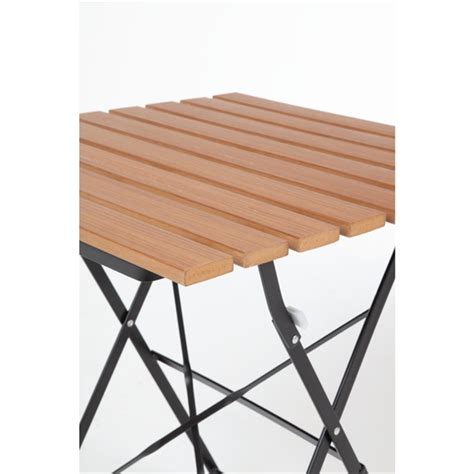 Bolero Faux Wood Bistro Table Square 600mm GJ765 Buy Online At Nisbets