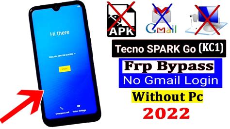 Tecno Spark Go FRP Bypass 2022 Tecno Kc1 Google Account FRP Unlock