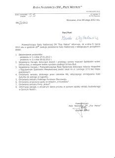 Marek Wojtalewicz były Przewodniczący Rady Nadzorczej Spółdzielni