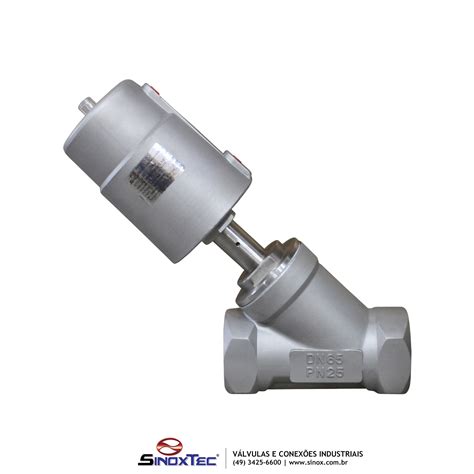 Válvula Globo Pistão Total Inox Sinox SinoxTec Distribuidora de