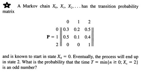 solved consider the markov chain whose transition