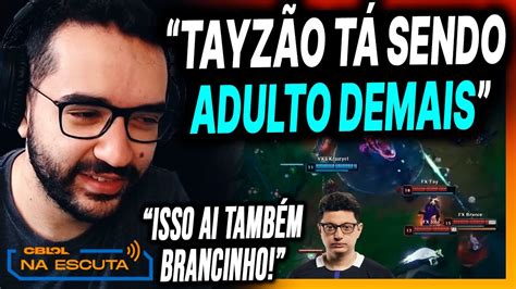 TAKESHI REACT NA ESCUTA RODADA 16 Vem pro jacaré Na Escuta CBLOL