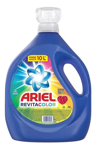 Detergente Líquido Ariel Revitacolor Concentrado Para Ropa Blanca Y De