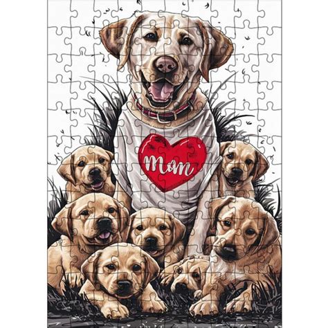 Karizma Tablo Ahşap Mdf Puzzle Yapboz Yavru Golden Köpekler Fiyatı