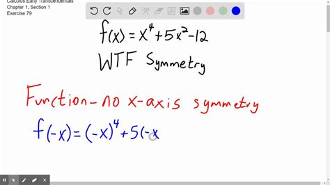solved determine whether the graphs of the following equations and functions are symmetric about