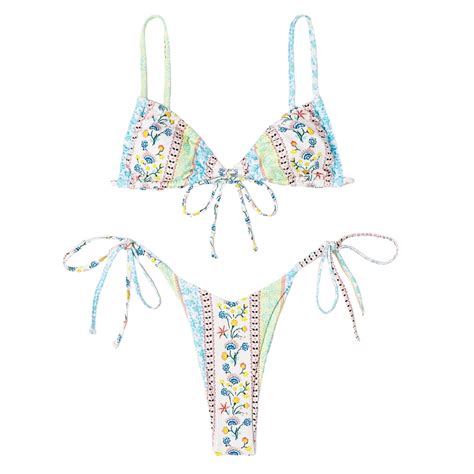 GAQLIVE Sexy String Bikini Split Swimsuit Women Swimwear Swimming Suit