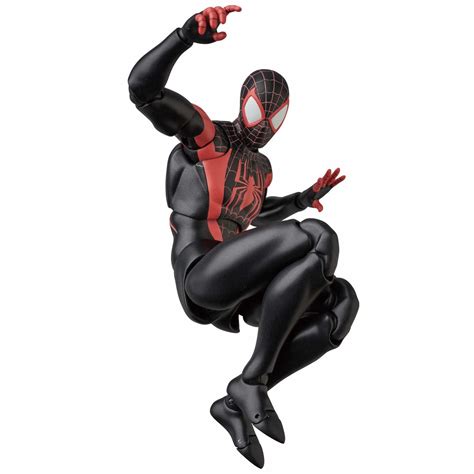 Spider Man Miles Morales Mafex Action Figure At Mighty Ape NZ