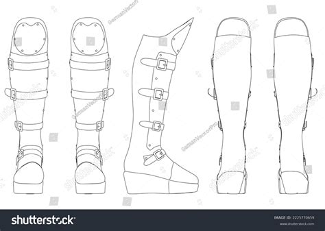 How To Draw Boots From The Front