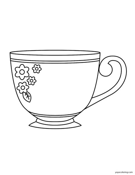 P Ginas Para Colorear De Caf Plantilla De Pintura Imprimible