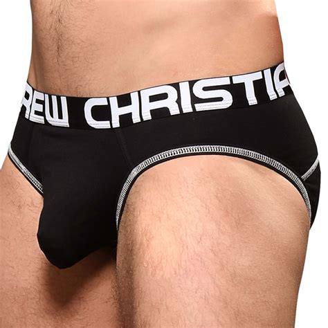 Andrew Christian Almost Naked Load Cotton Briefs Black Inderwear
