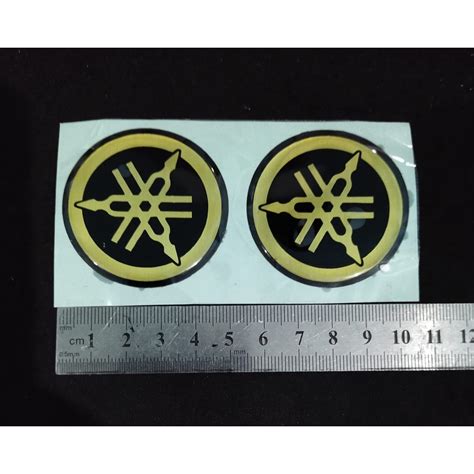 Jual Stiker Emblem Yamaha Garputala Resin Cm Gold Ori Shopee Indonesia