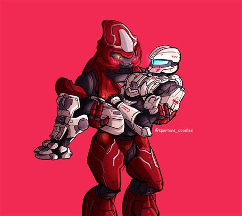 Palmer And Elite From Halo 5 That One Lleite Who Wrote Her A Love Poem Rhalo
