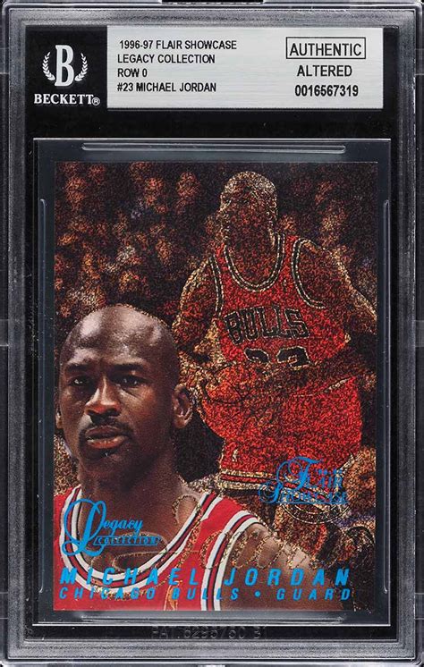 Flair Showcase Legacy Collection Row Michael Jordan Bgs