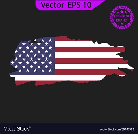 Usa Flag Distressed American Flag Royalty Free Vector Image